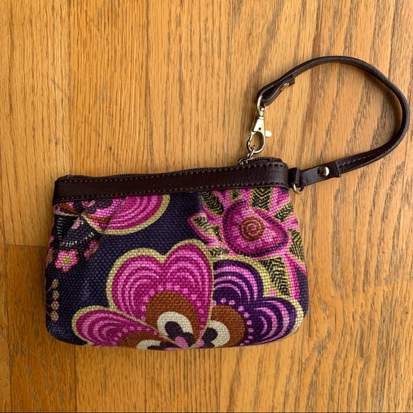 Spartina 449 | Bags | Spartina Linen Leather Firelight Wristlet Mermaid ...